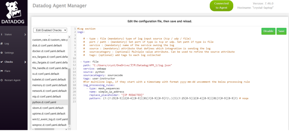 Log Sensitive Data Scrubbing and Scanning on Datadog - Vsceptre