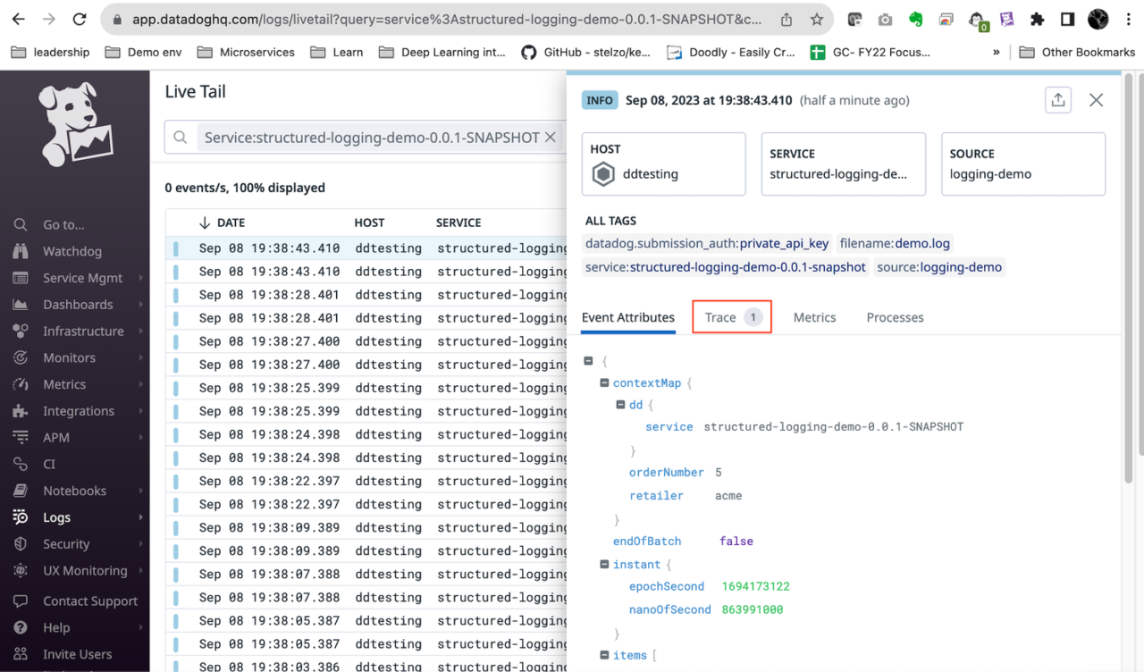 Demystifying Log to Trace correlation in DataDog - Vsceptre